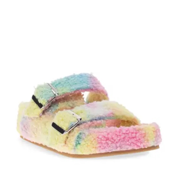 chooka | Shoes | Chooka Ava Double Buckle Faux Shearling Rainbowslide ...